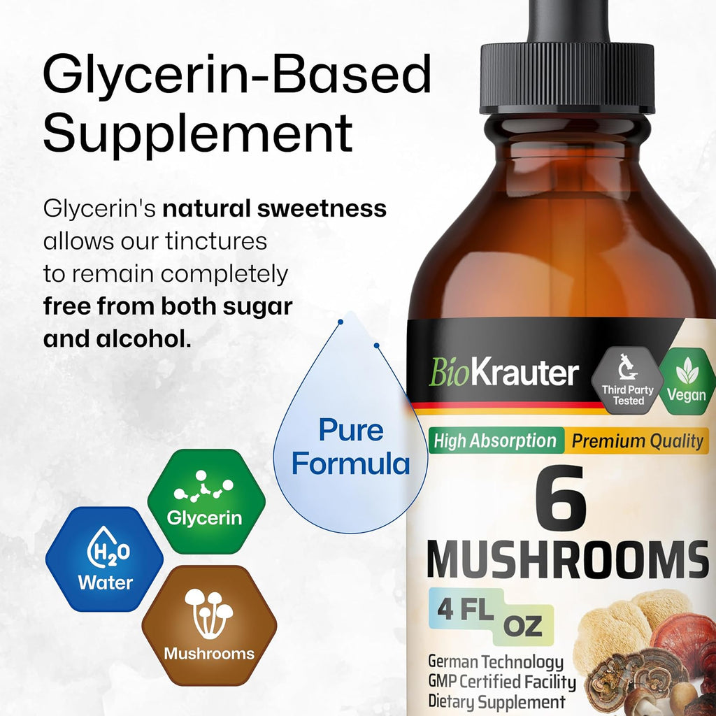 6-in-1 mushroom complex for overall wellness