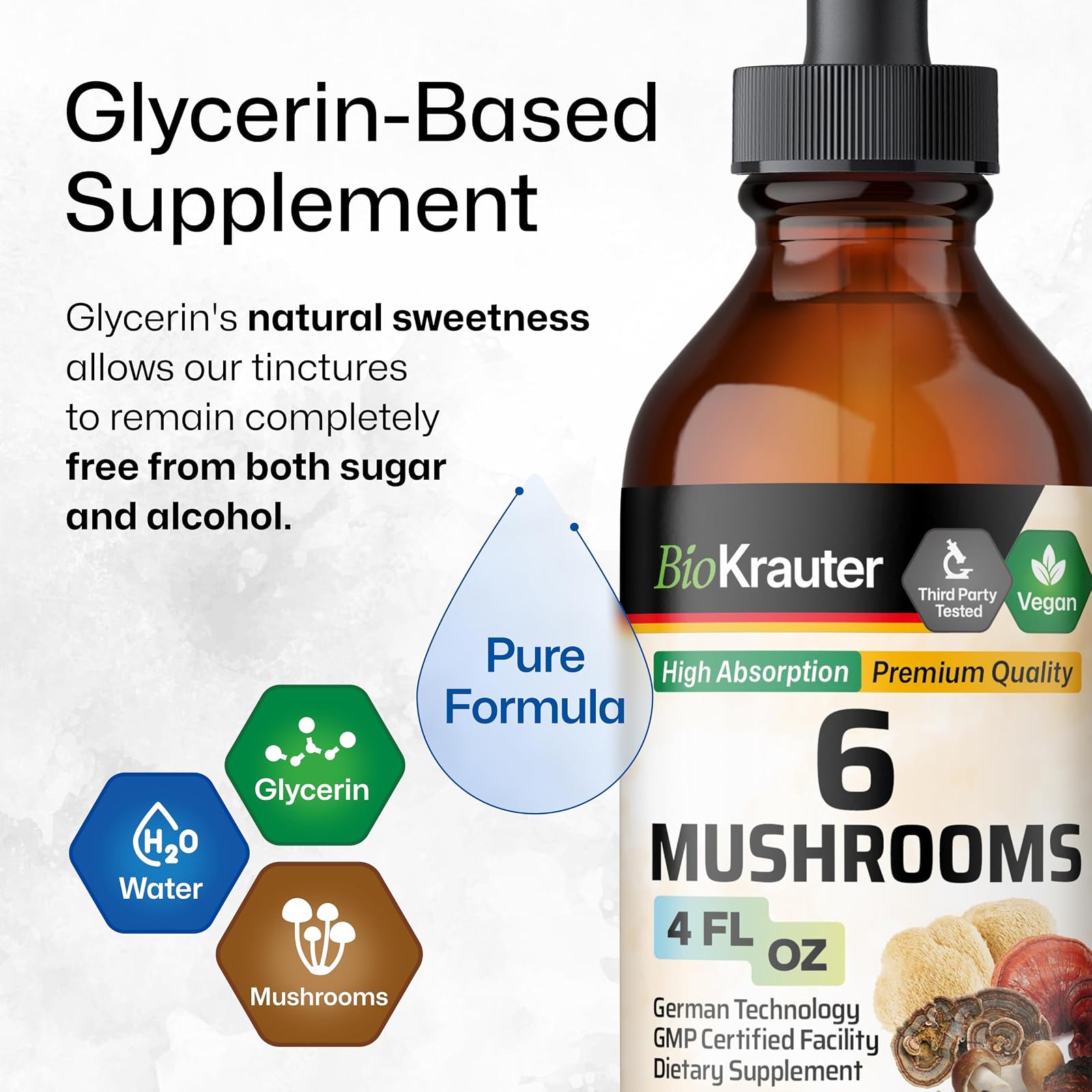 6-in-1 mushroom complex for overall wellness