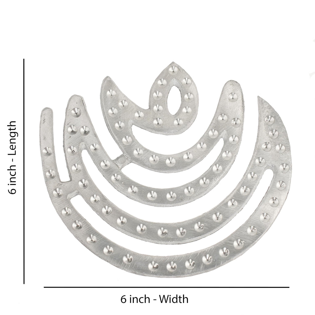 6 inch metal zinc decor