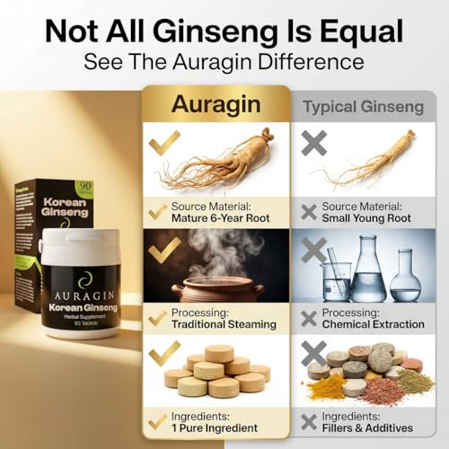 6 year aged panax ginseng roots