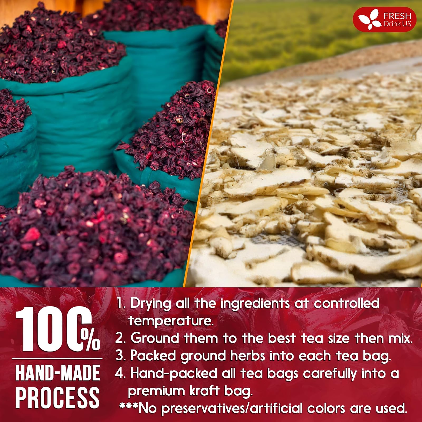 60 bags of hibiscus tea