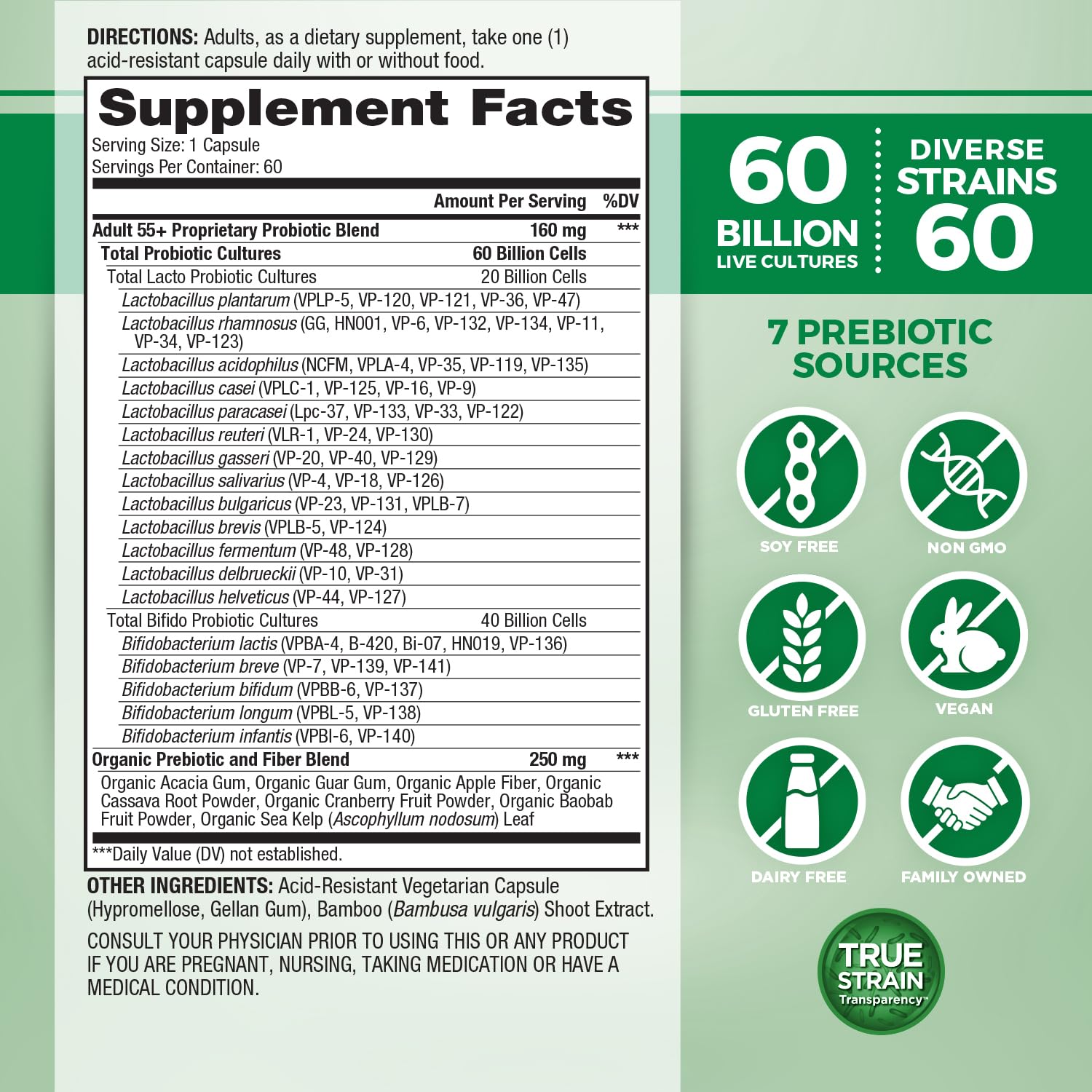 60 billion CFU digestive support