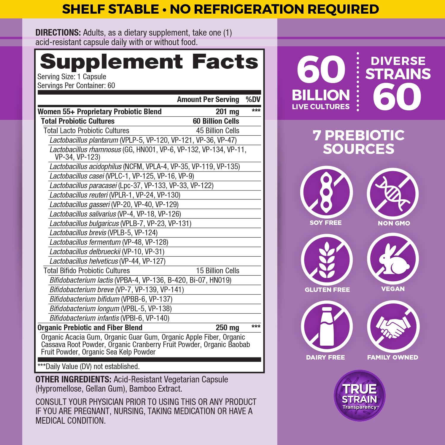 60 billion CFU digestive support