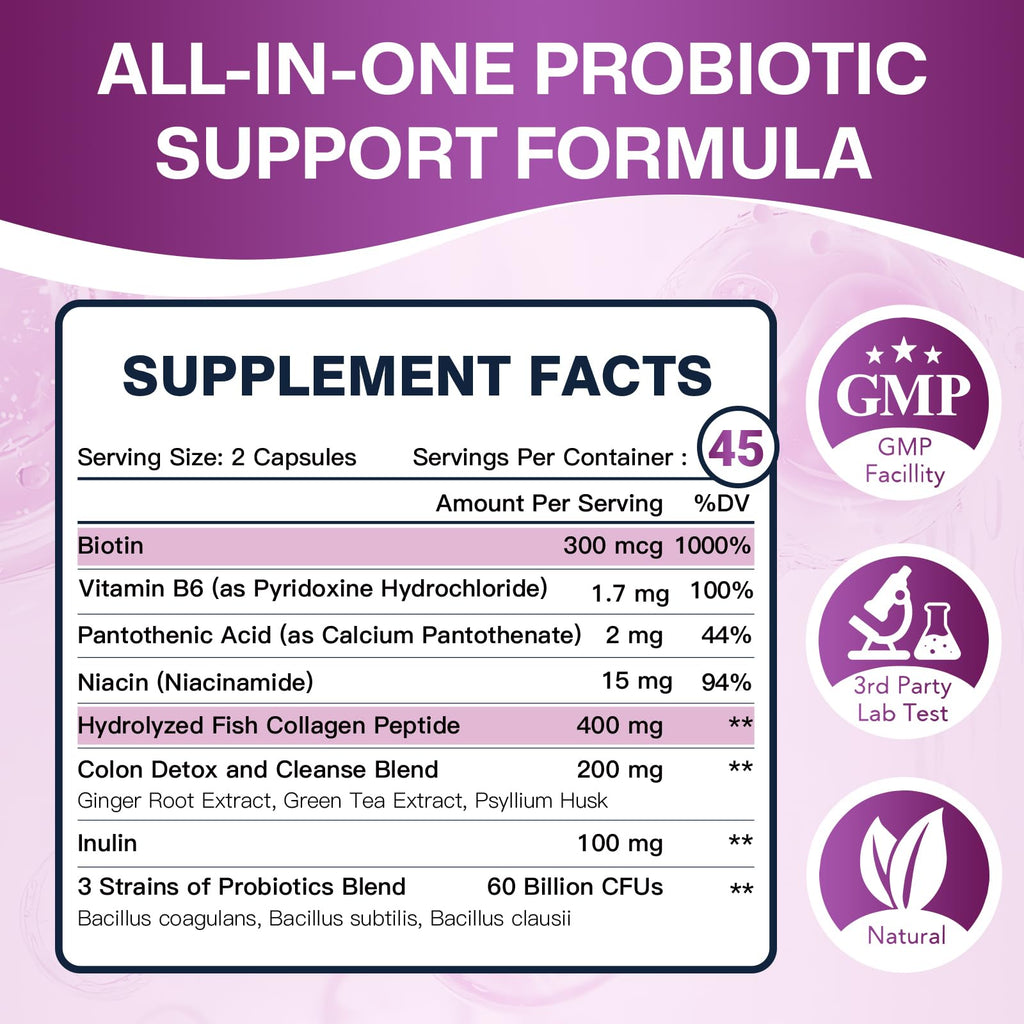 60 billion CFU probiotic capsules