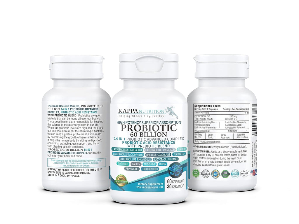 60 billion CFU probiotic capsules