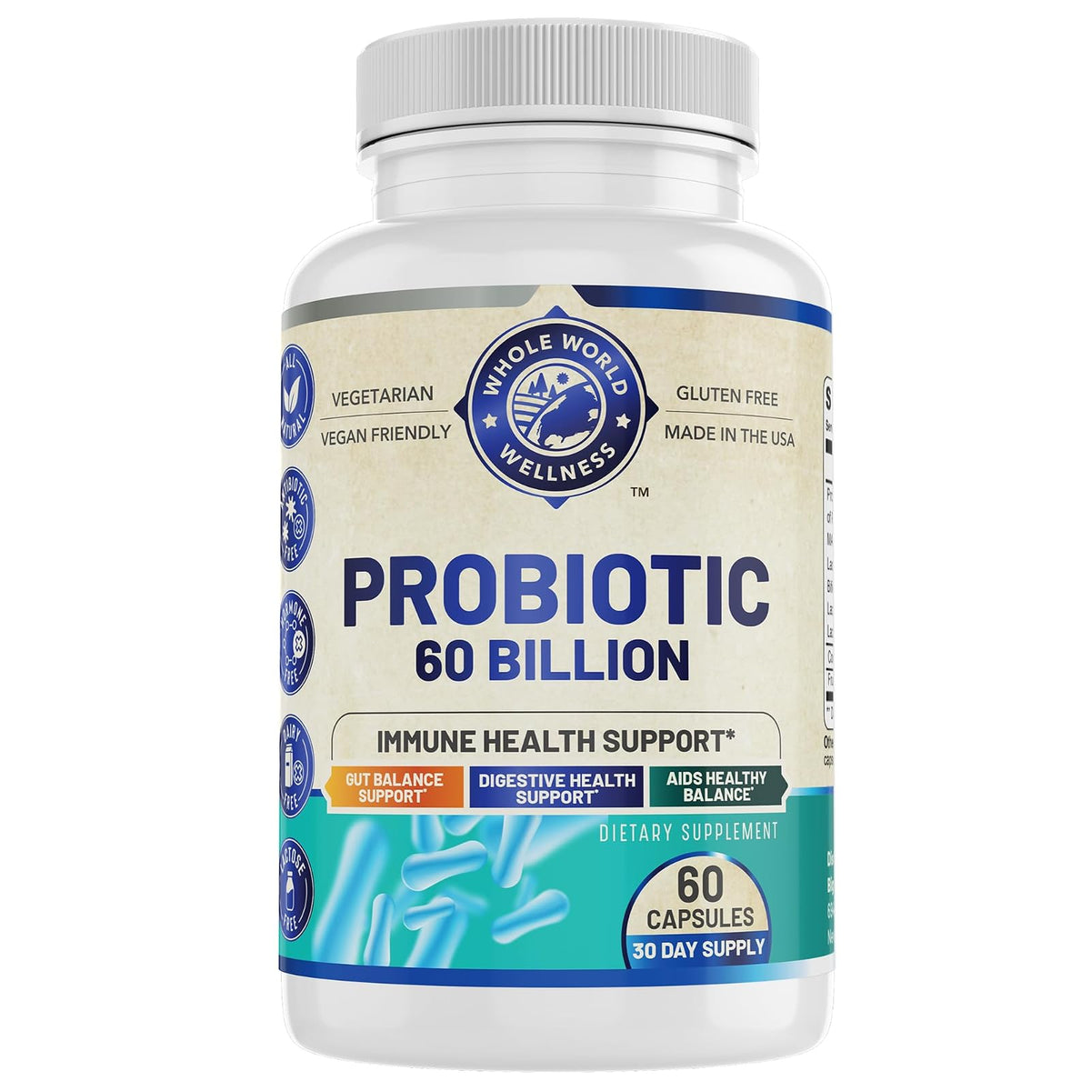 60 billion CFU probiotic capsules