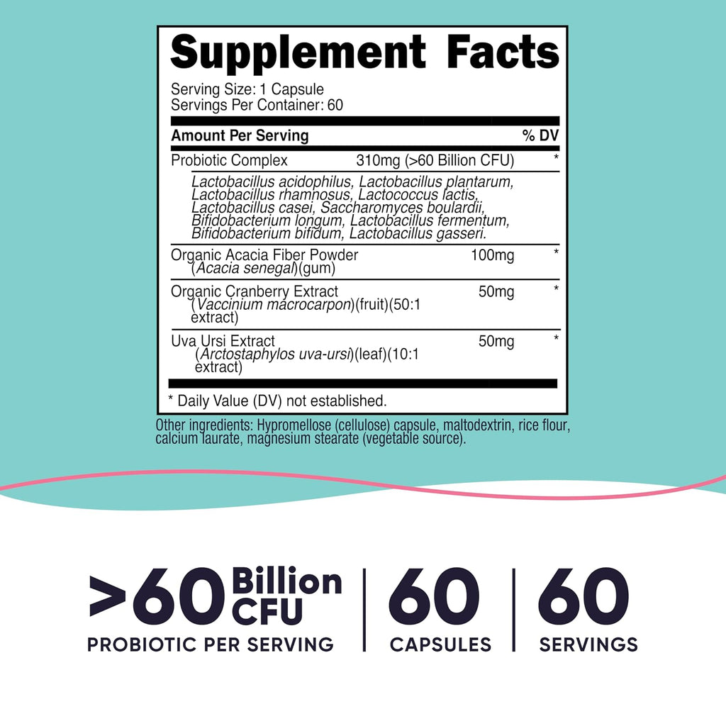 60 billion CFU probiotic capsules
