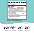 60 billion CFU probiotic capsules