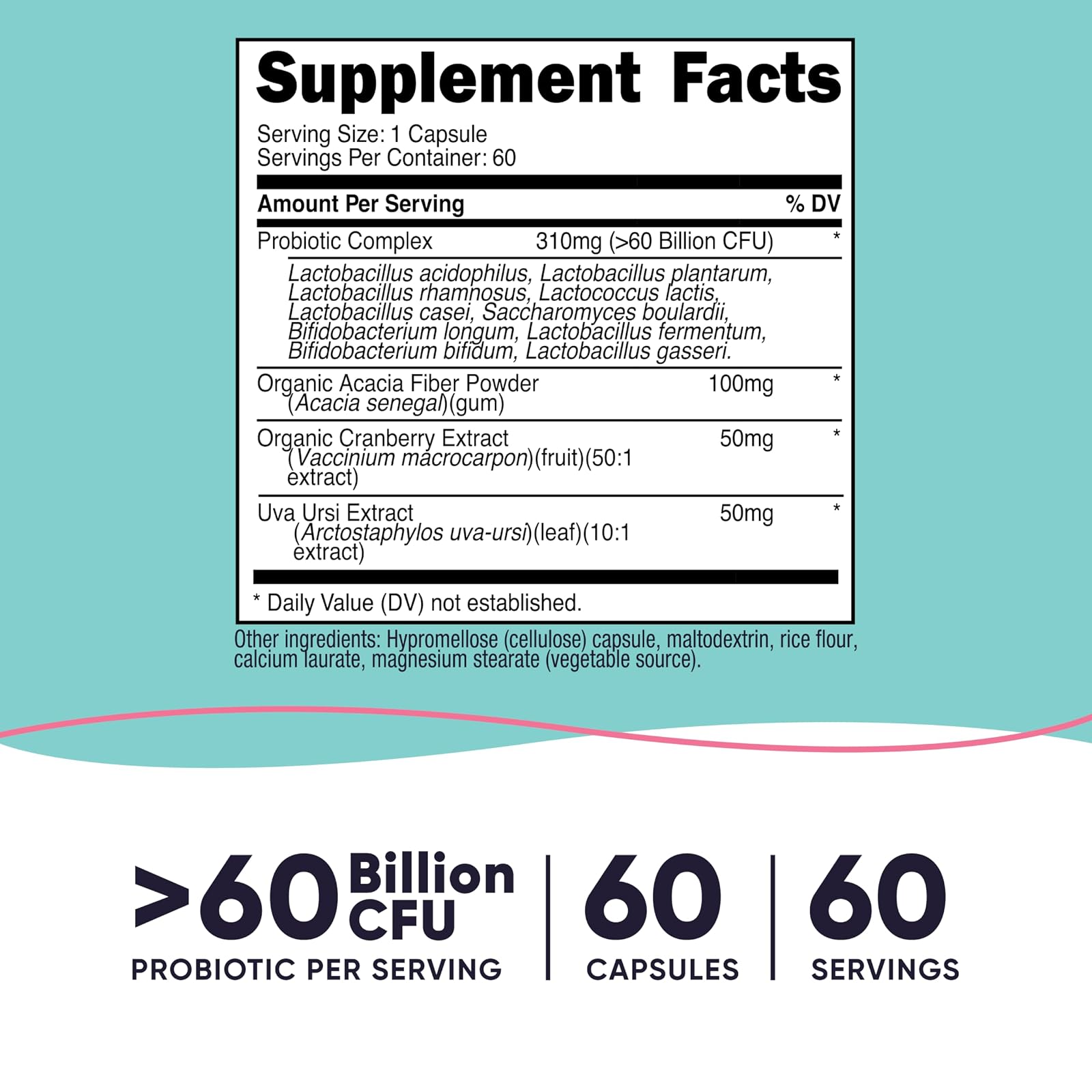 60 billion CFU probiotic capsules