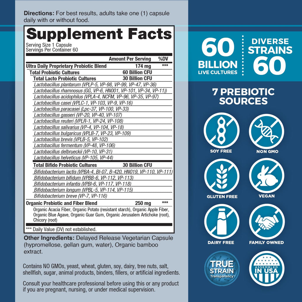 60 billion CFU probiotic for women