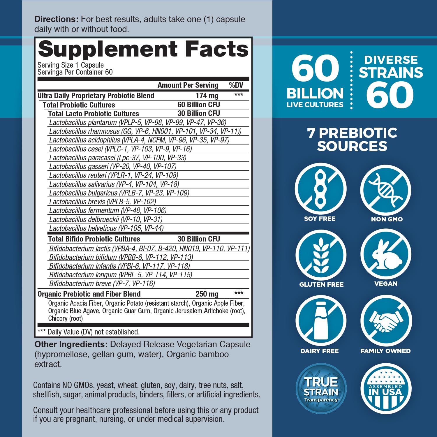 60 billion CFU probiotic for women