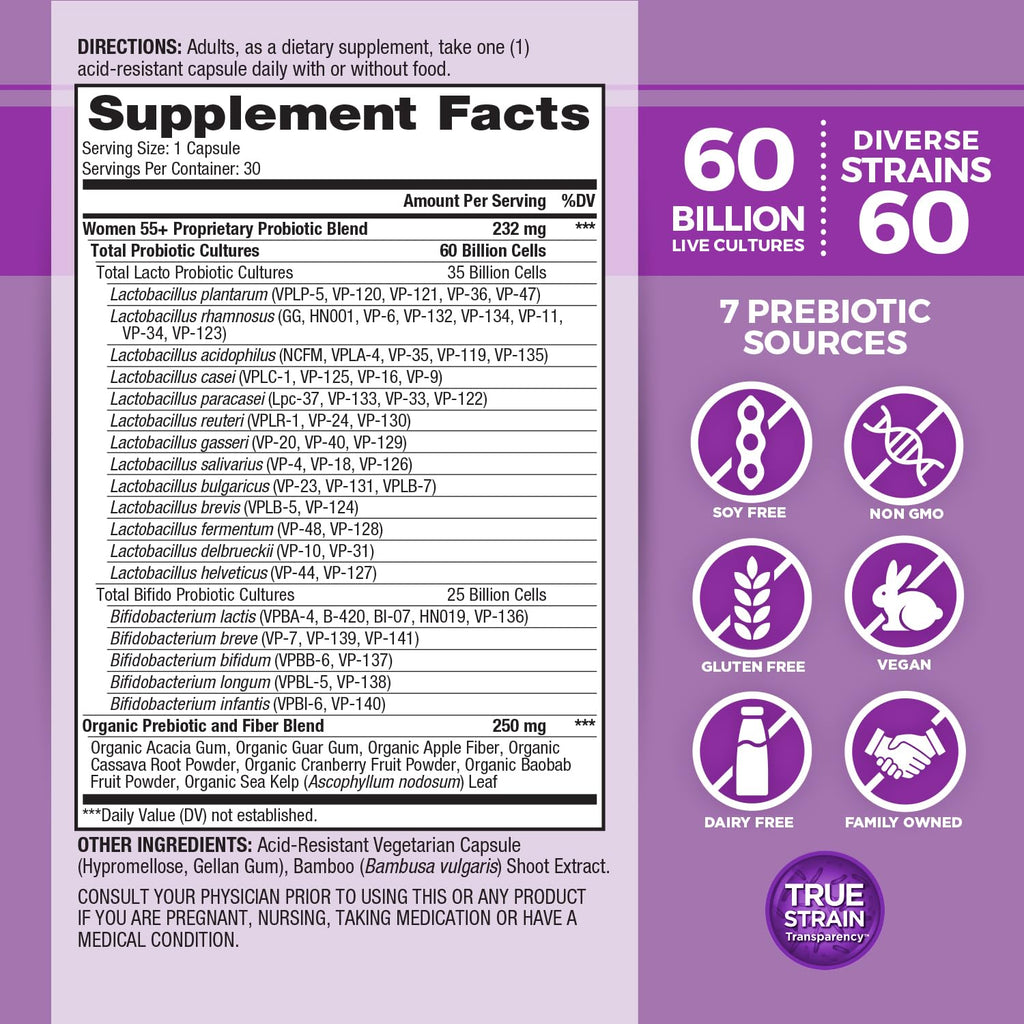 60 billion CFU probiotic formula