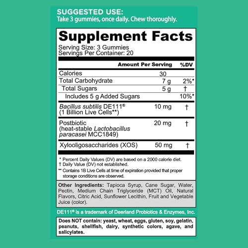 60 billion CFU probiotic gummies