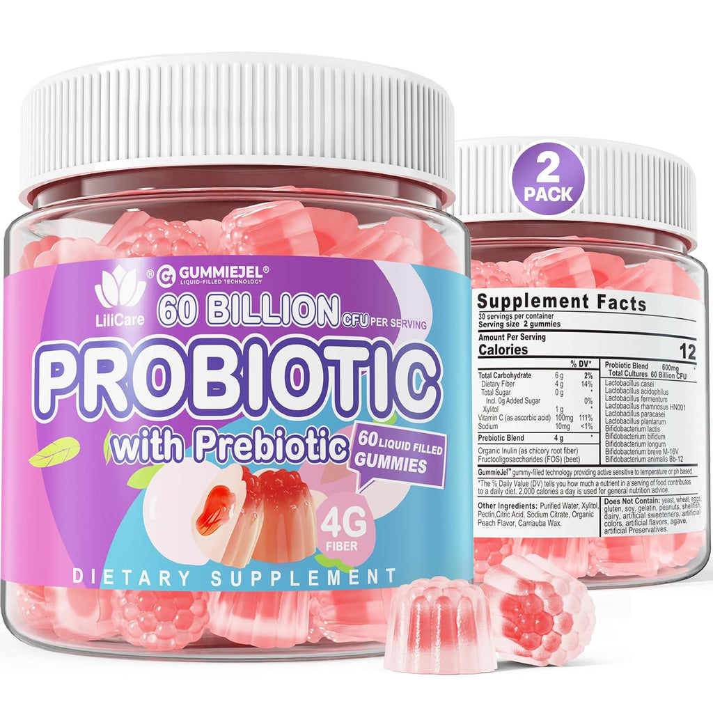 60 billion CFU probiotic gummies