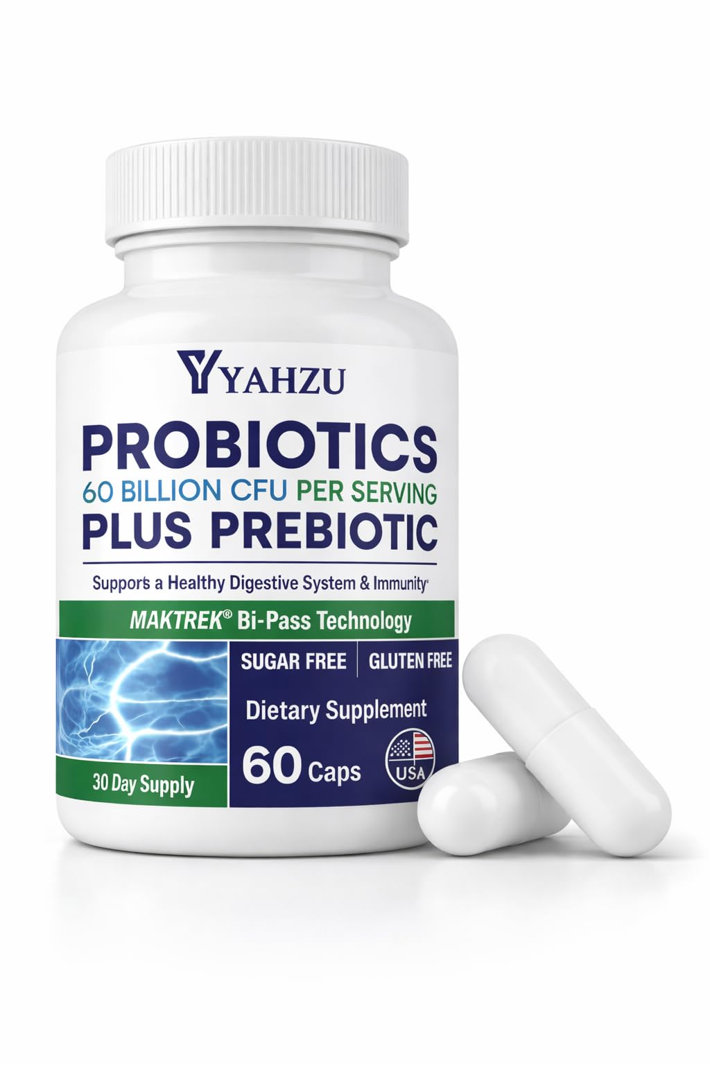 60 billion CFU probiotics for digestion