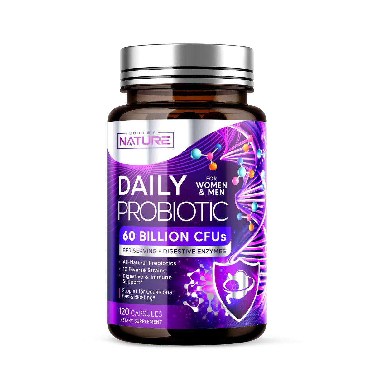 60 billion CFU probiotics for digestive health