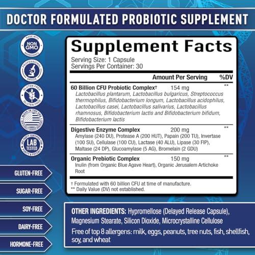60 billion CFU probiotics for women