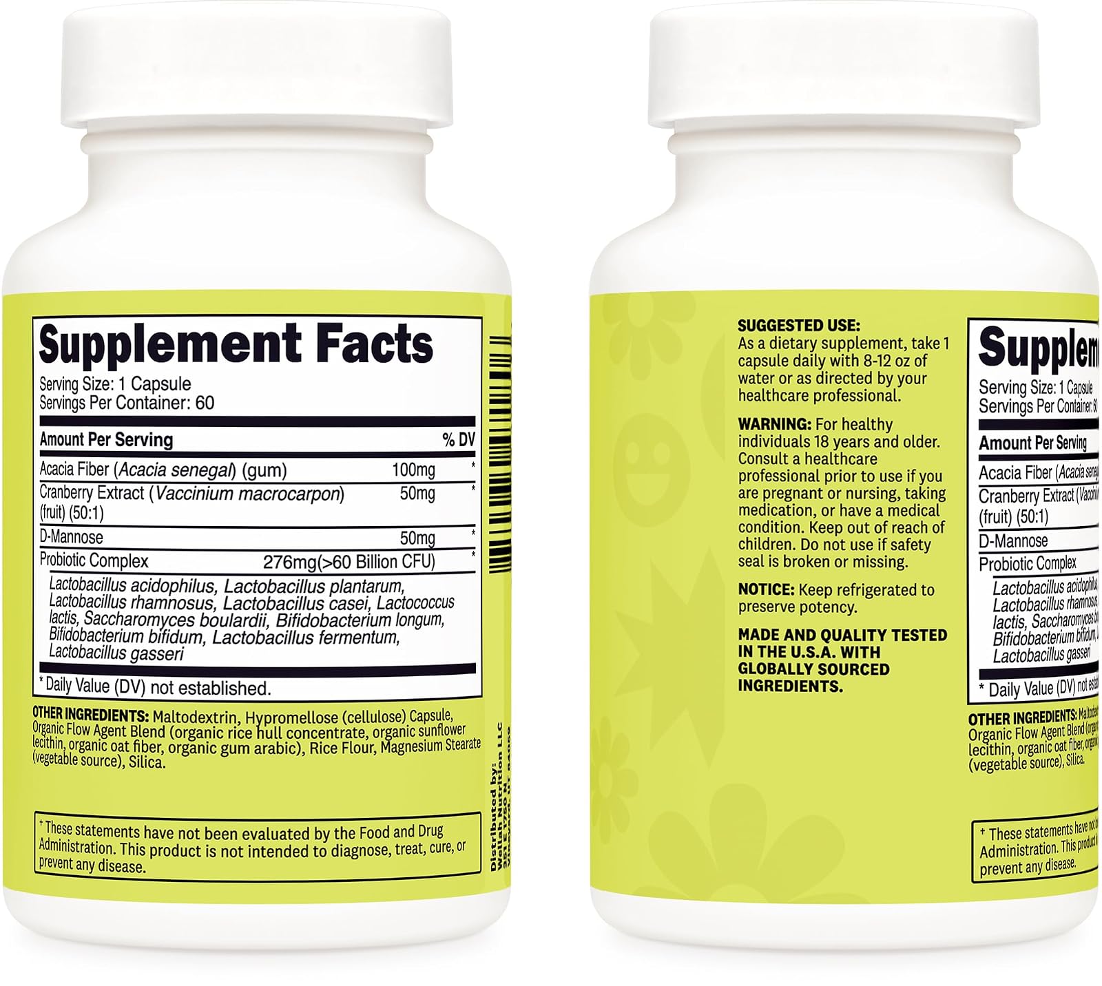 60 billion CFU women's probiotics