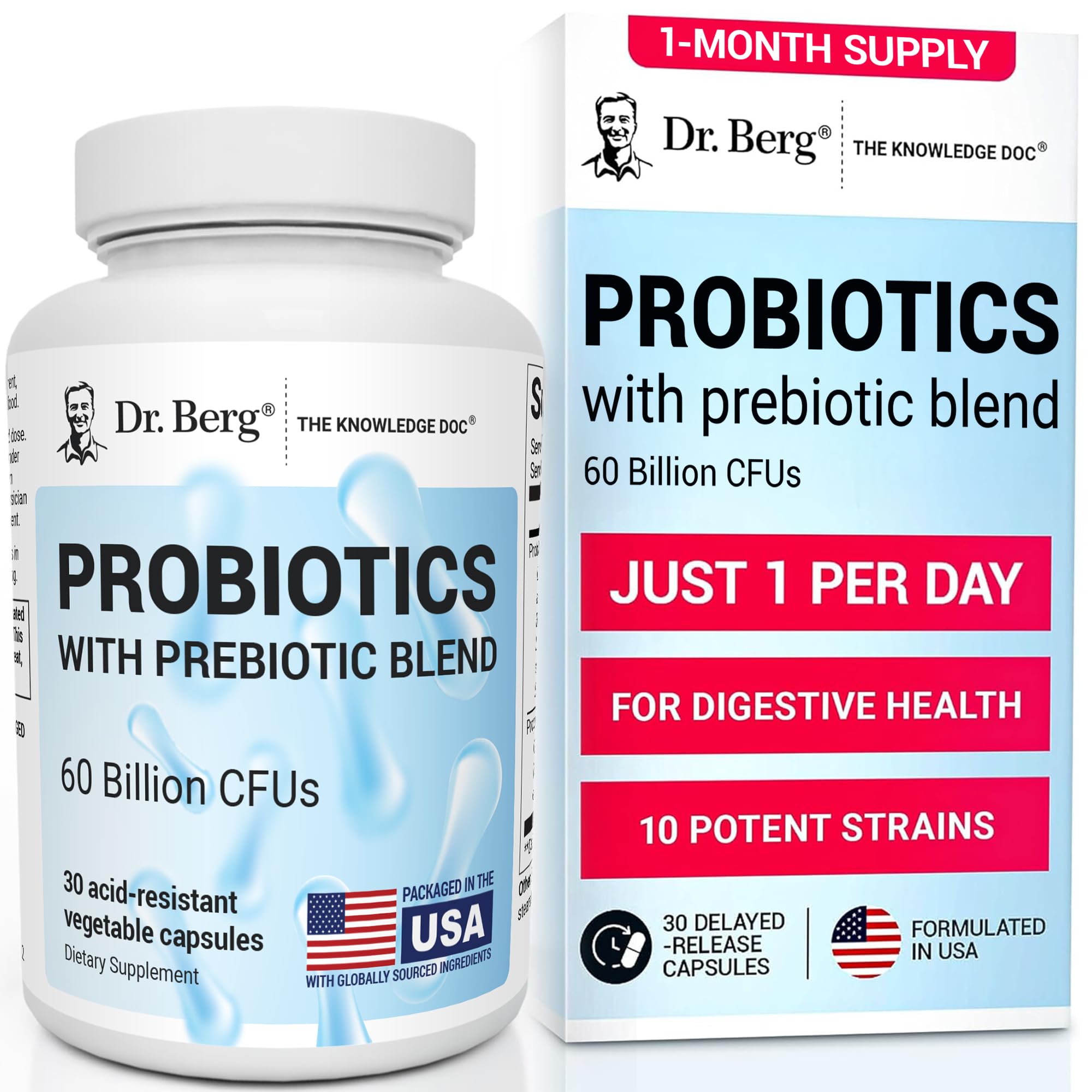 60 billion CFUs probiotic capsules
