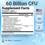 60 billion CFUs probiotic capsules