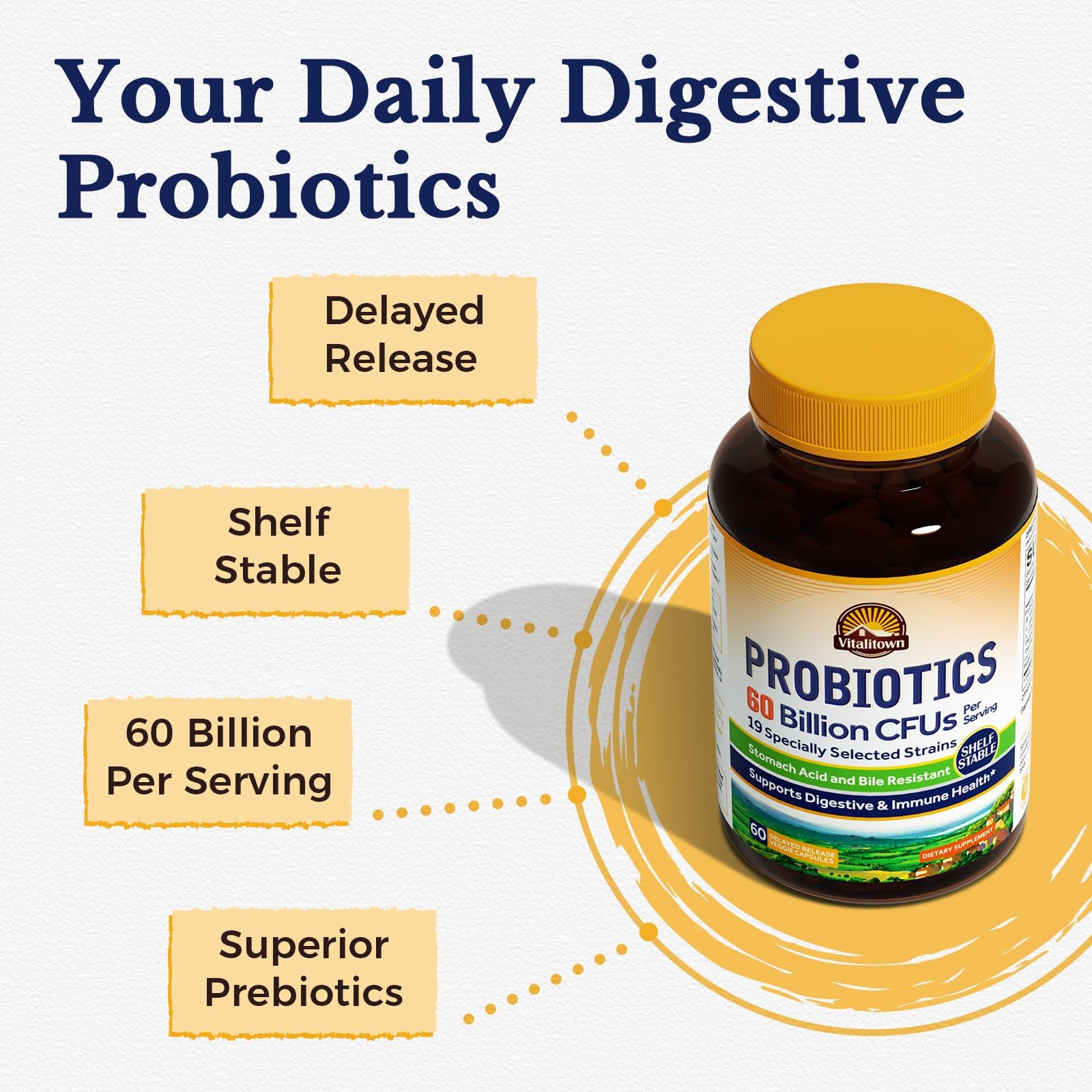 60 billion CFUs probiotics for women