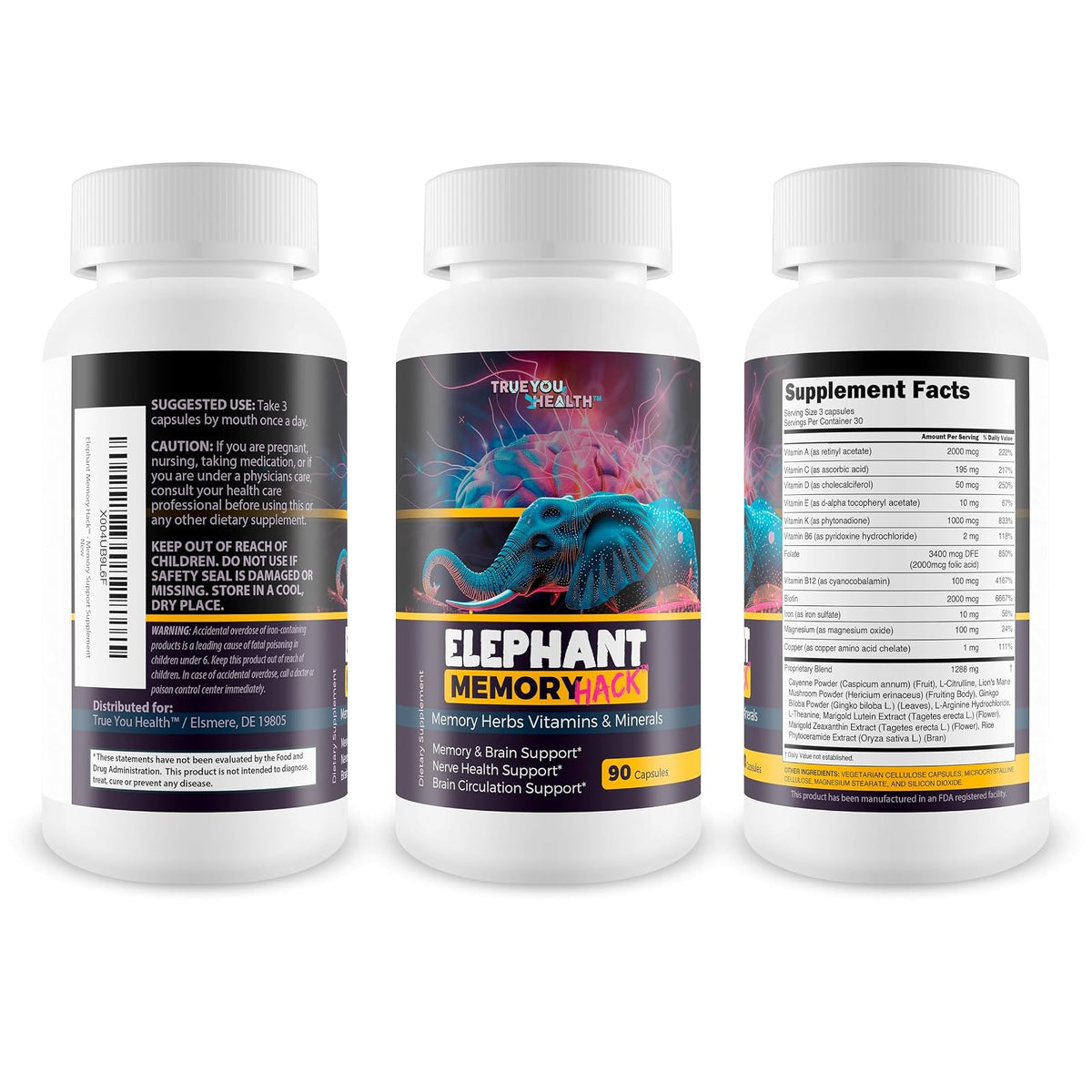 60 capsules for cognitive support