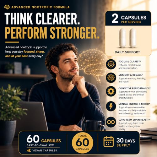 60 capsules for daily brain health
