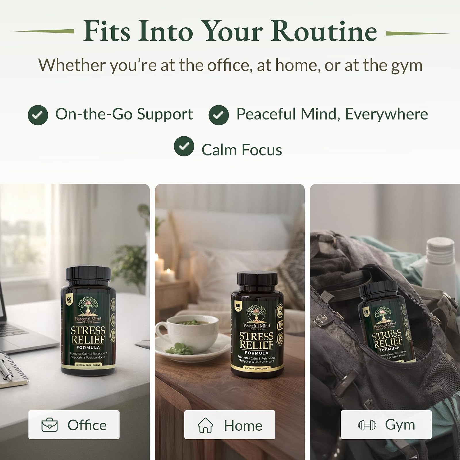 60 capsules for daily calm