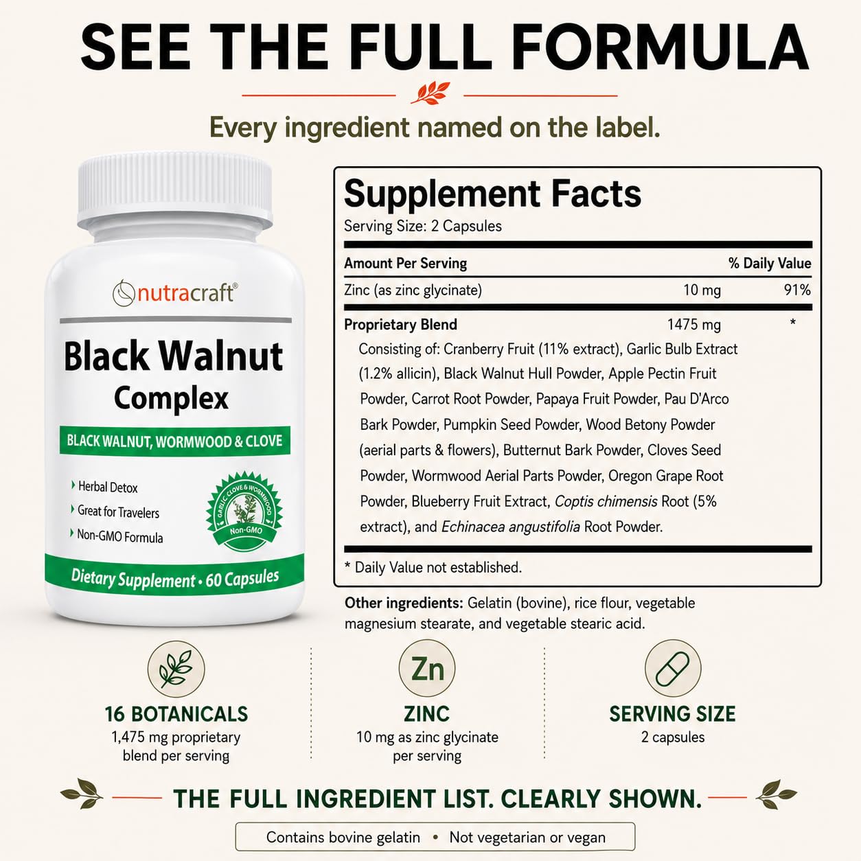 60 capsules for daily cleansing