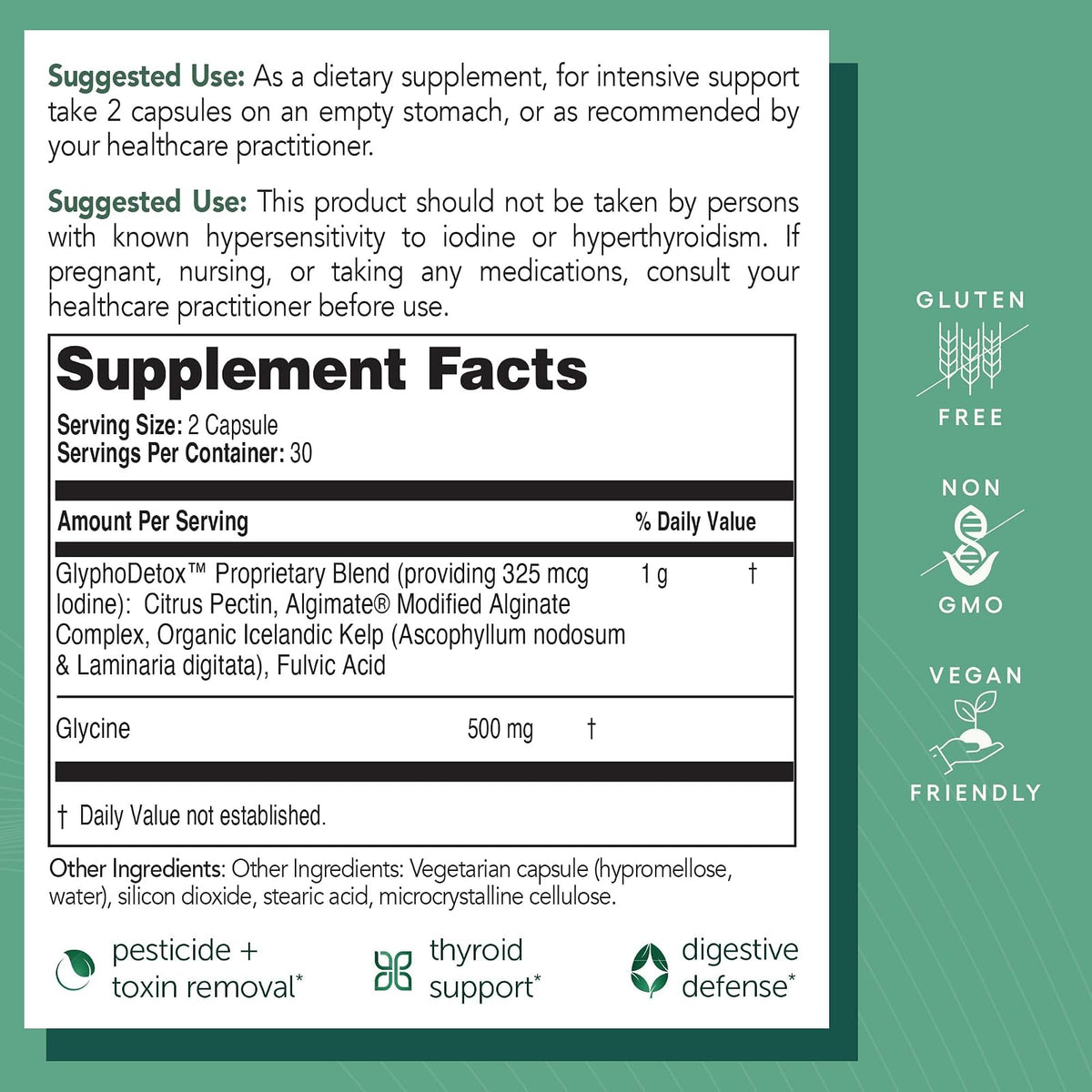 60 capsules for daily detox routine