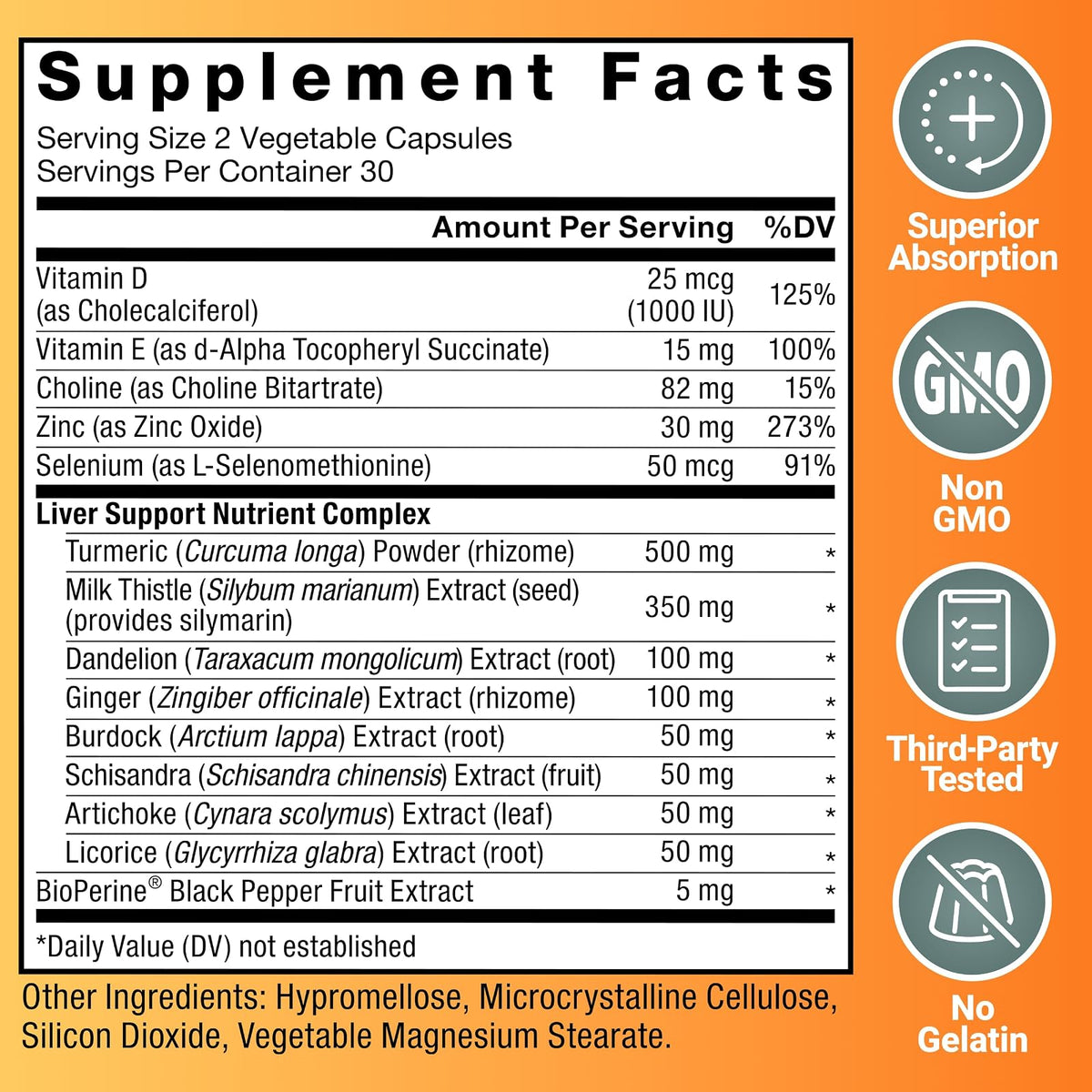 60 capsules for daily detox
