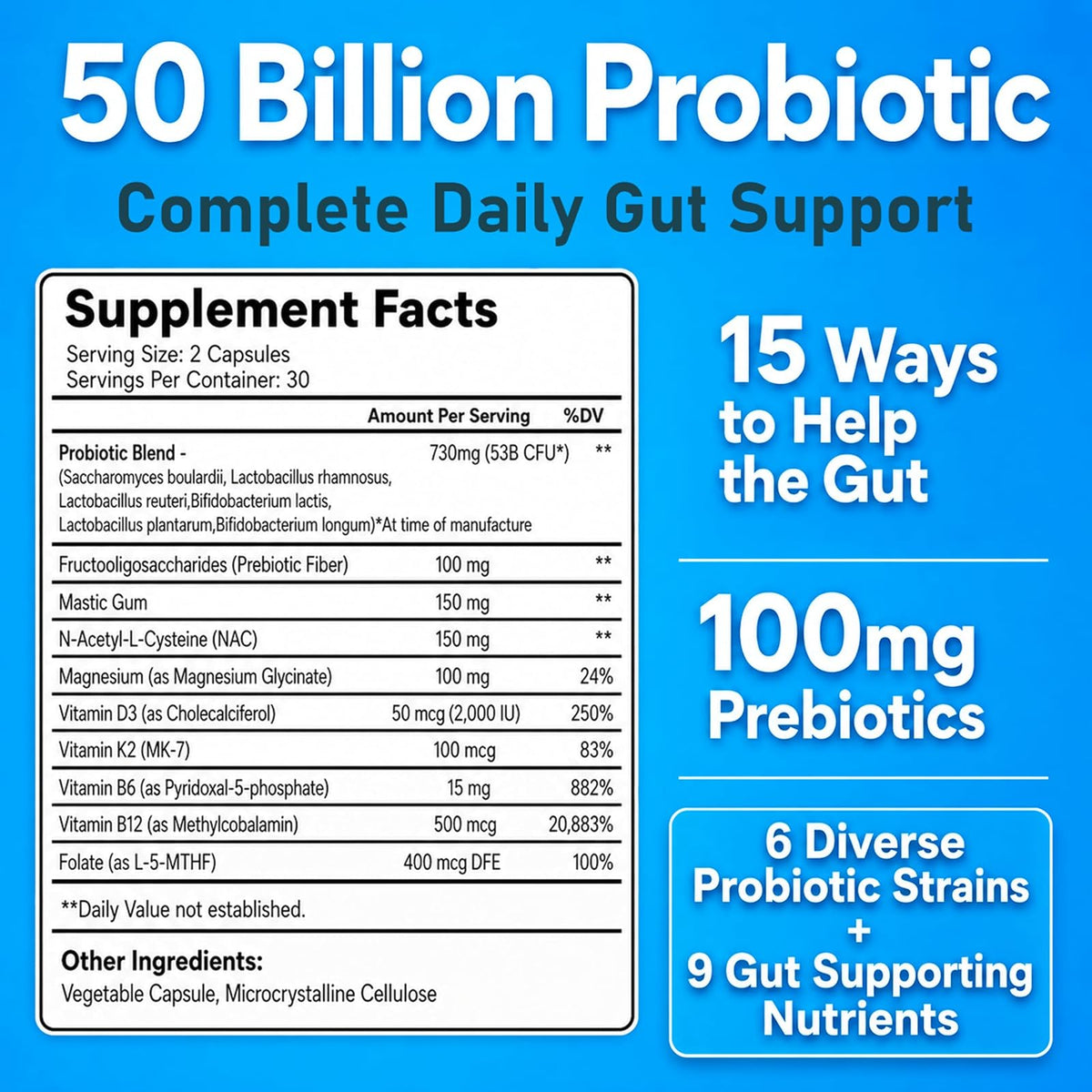 60 capsules for daily digestion