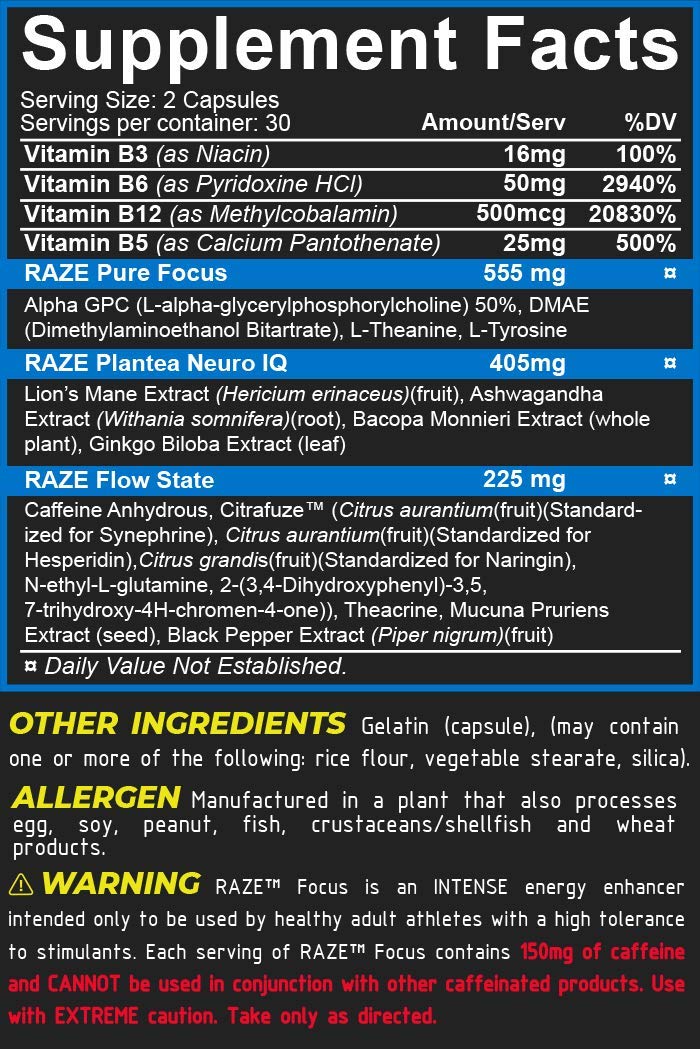 60 capsules for daily energy
