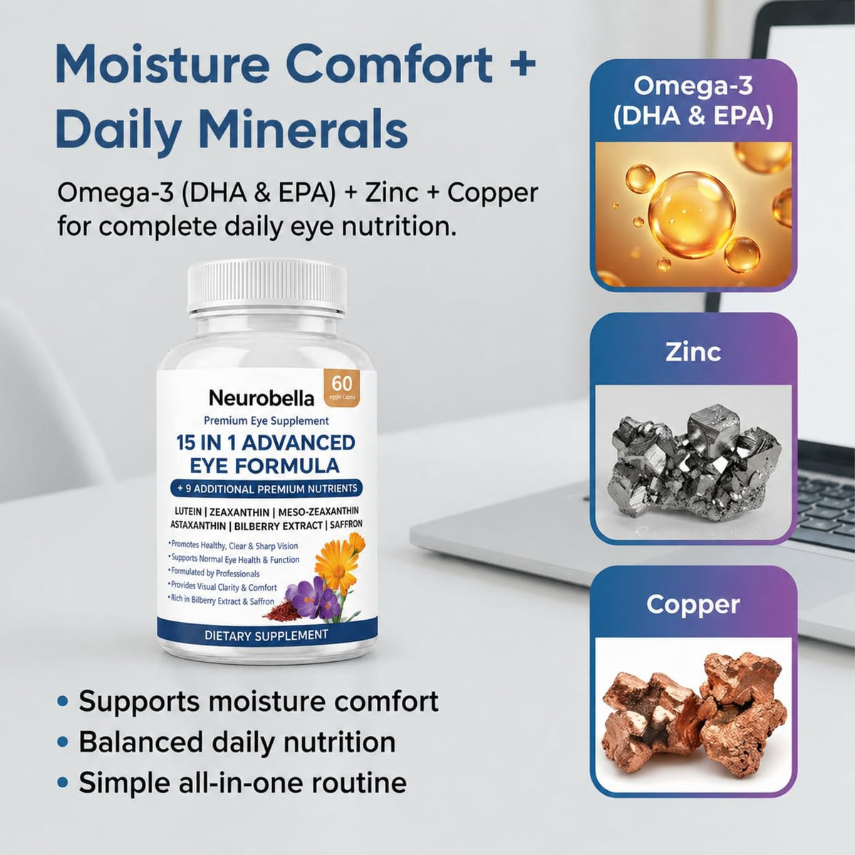 60 capsules for daily eye care