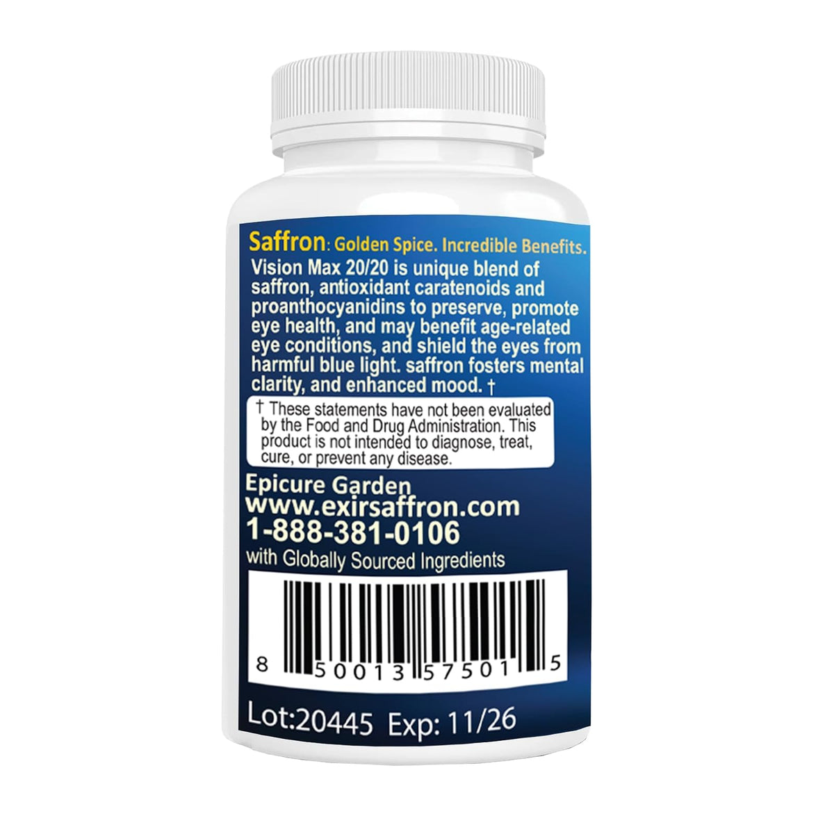60 capsules for daily eye nutrition