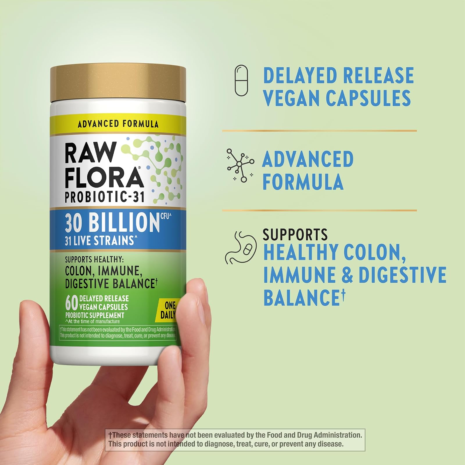 60 capsules for daily gut balance