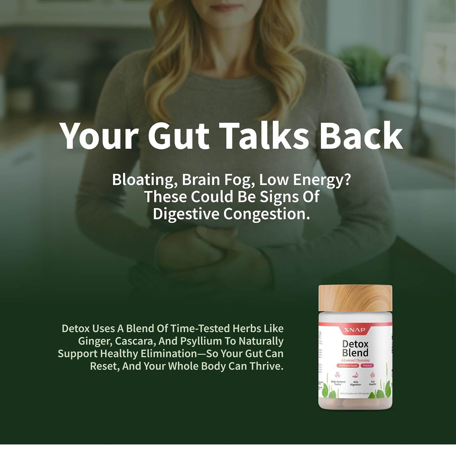 60 capsules for daily gut support