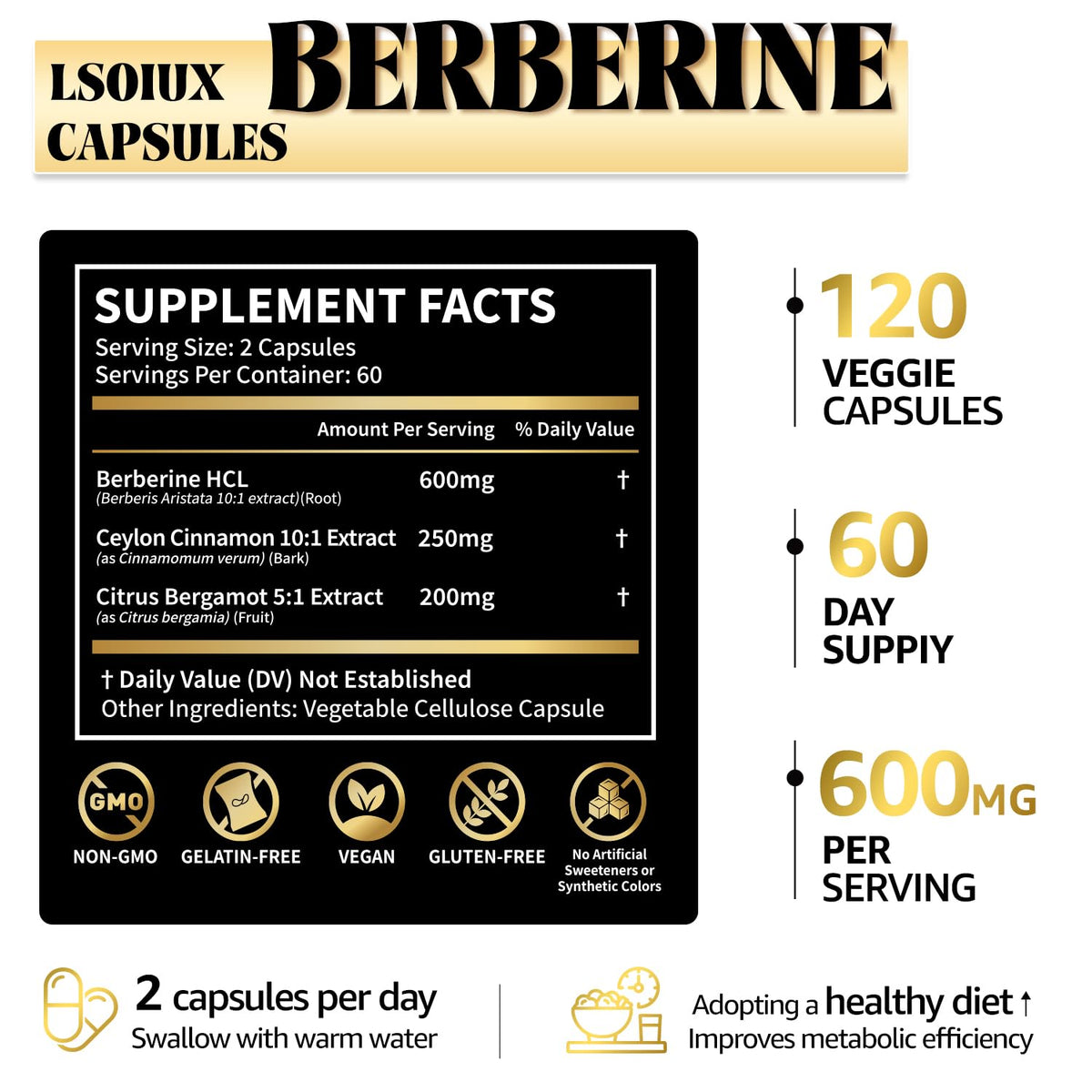 60 capsules for daily health boost