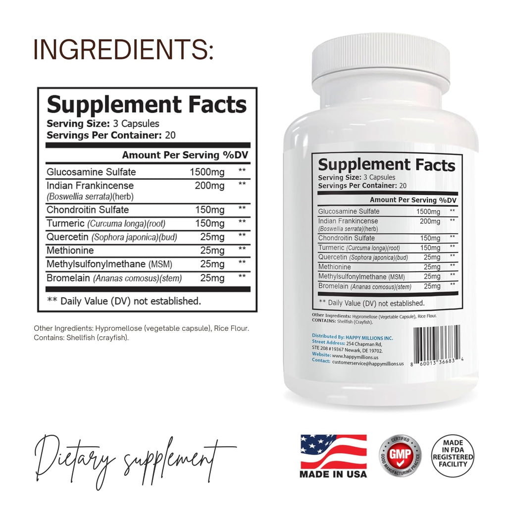 60 capsules for daily joint relief