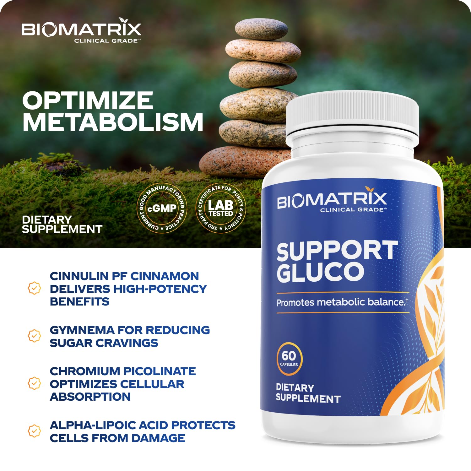60 capsules for daily metabolism support