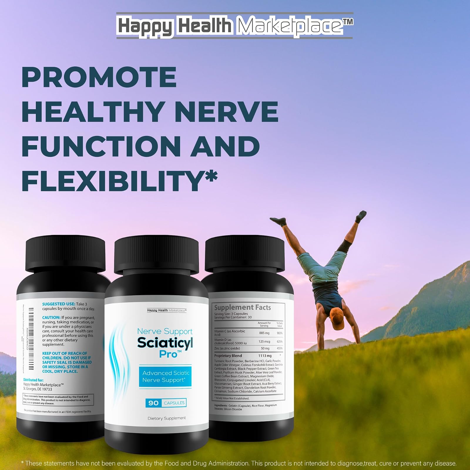 60 capsules for daily nerve wellness