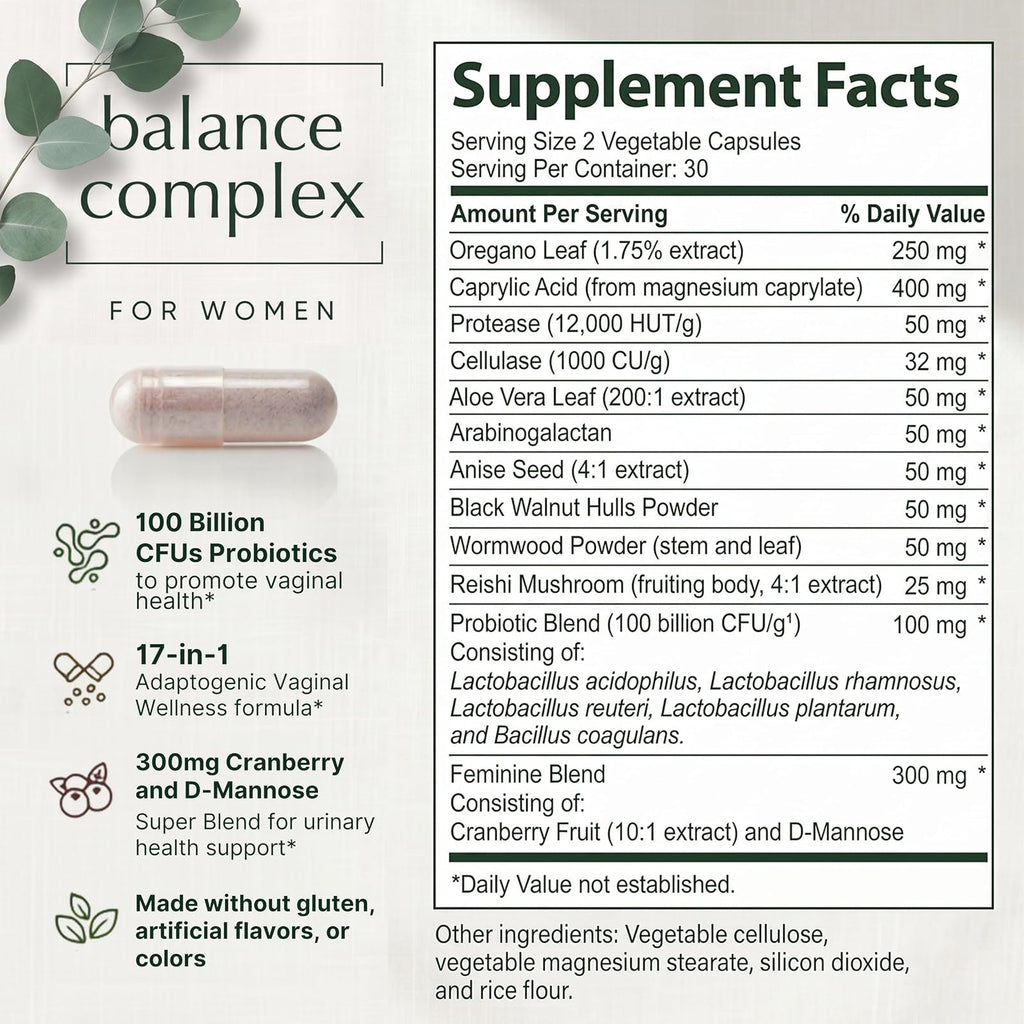 60 capsules for daily probiotic support