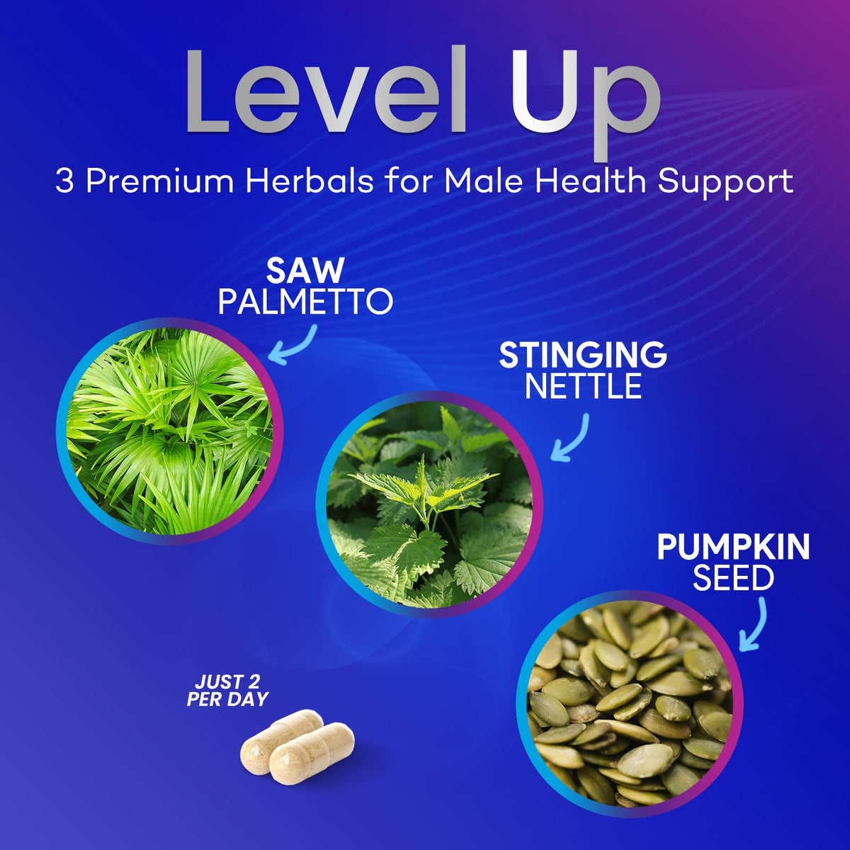 60 capsules for daily prostate care