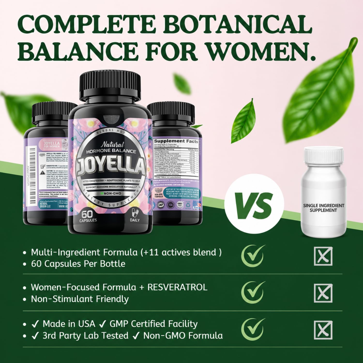 60 capsules for daily vitality