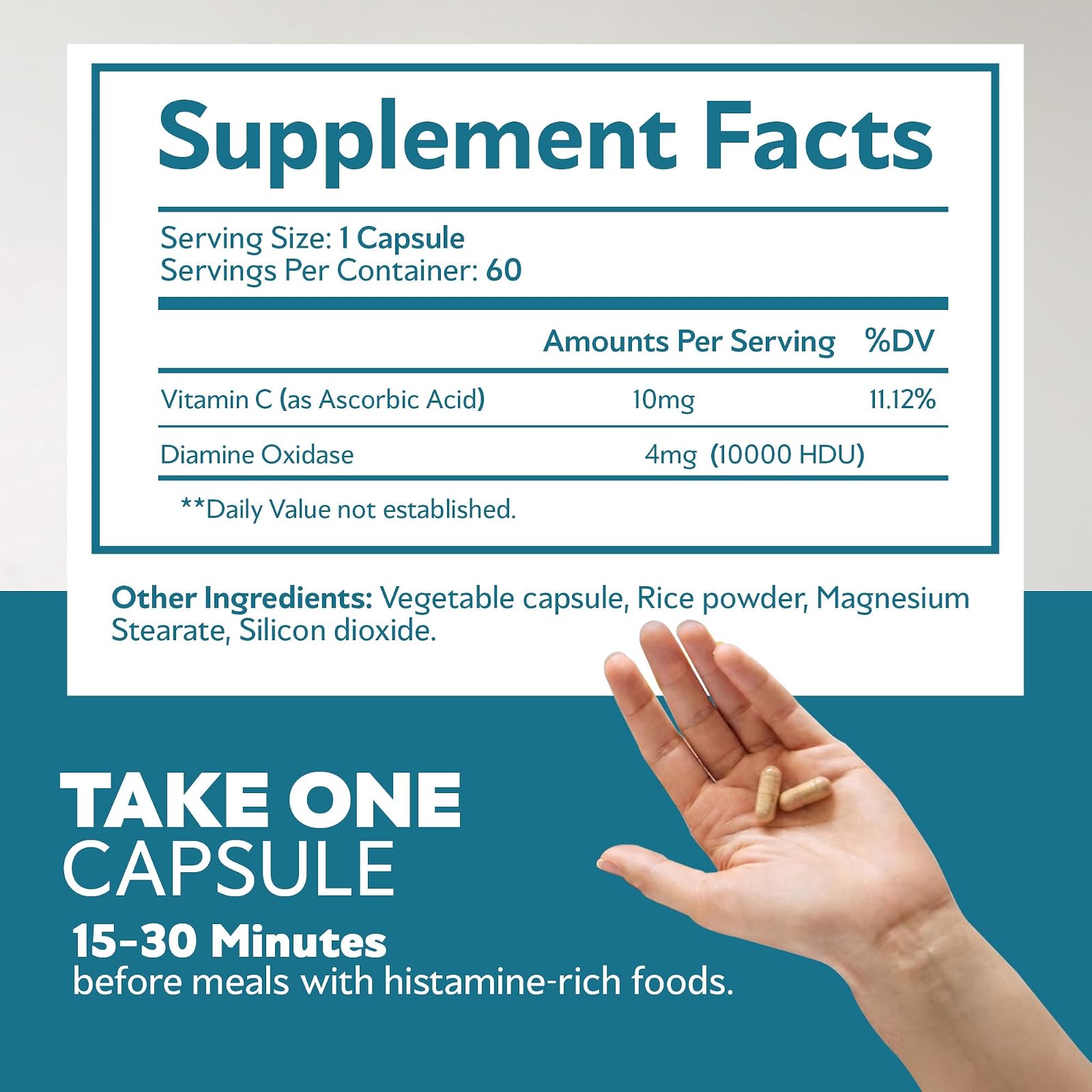 60 capsules for digestive comfort