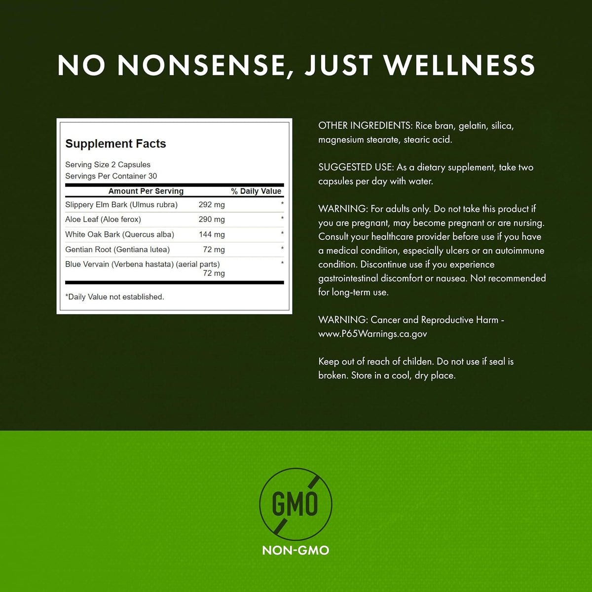 60 capsules for digestive support
