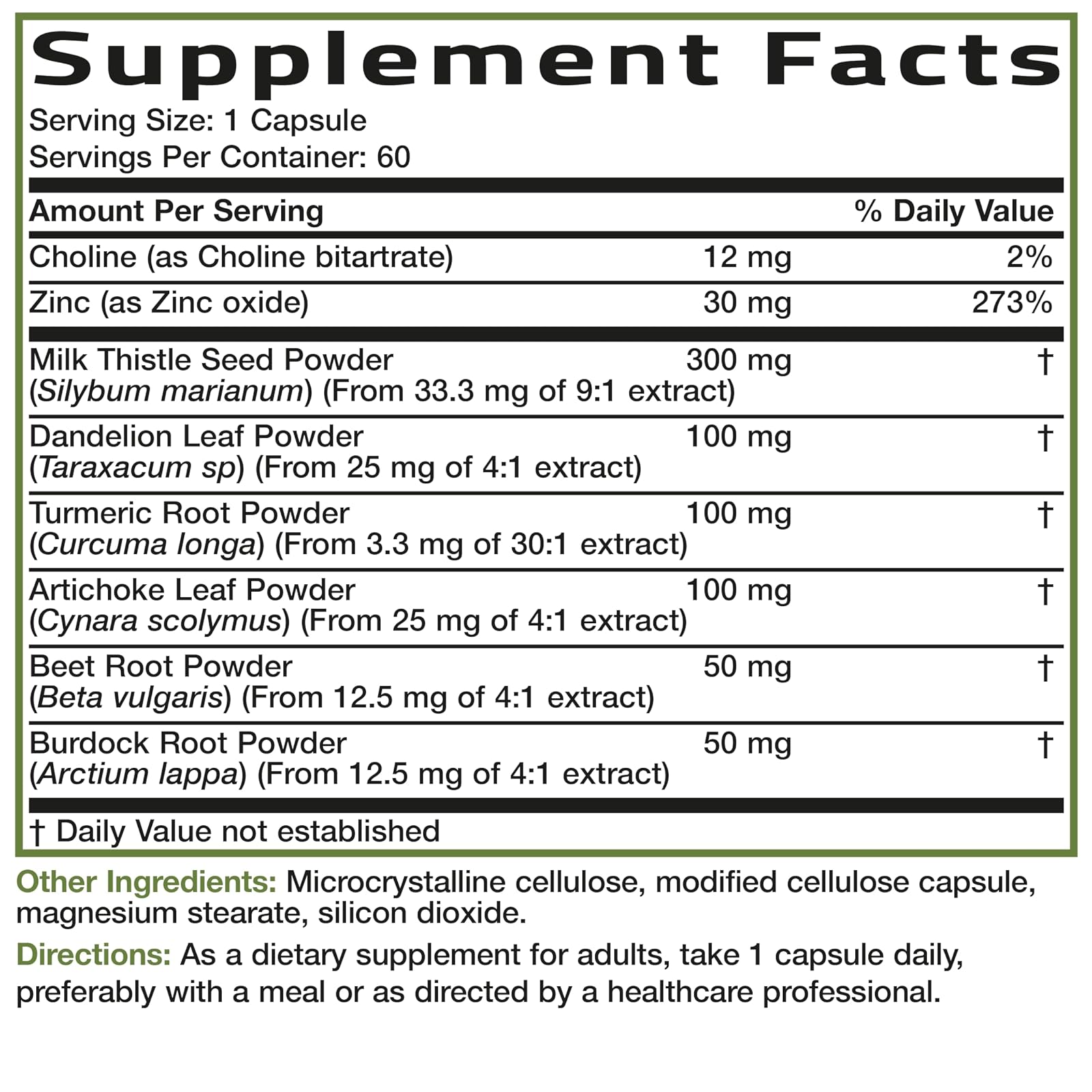 60 capsules for effective detox