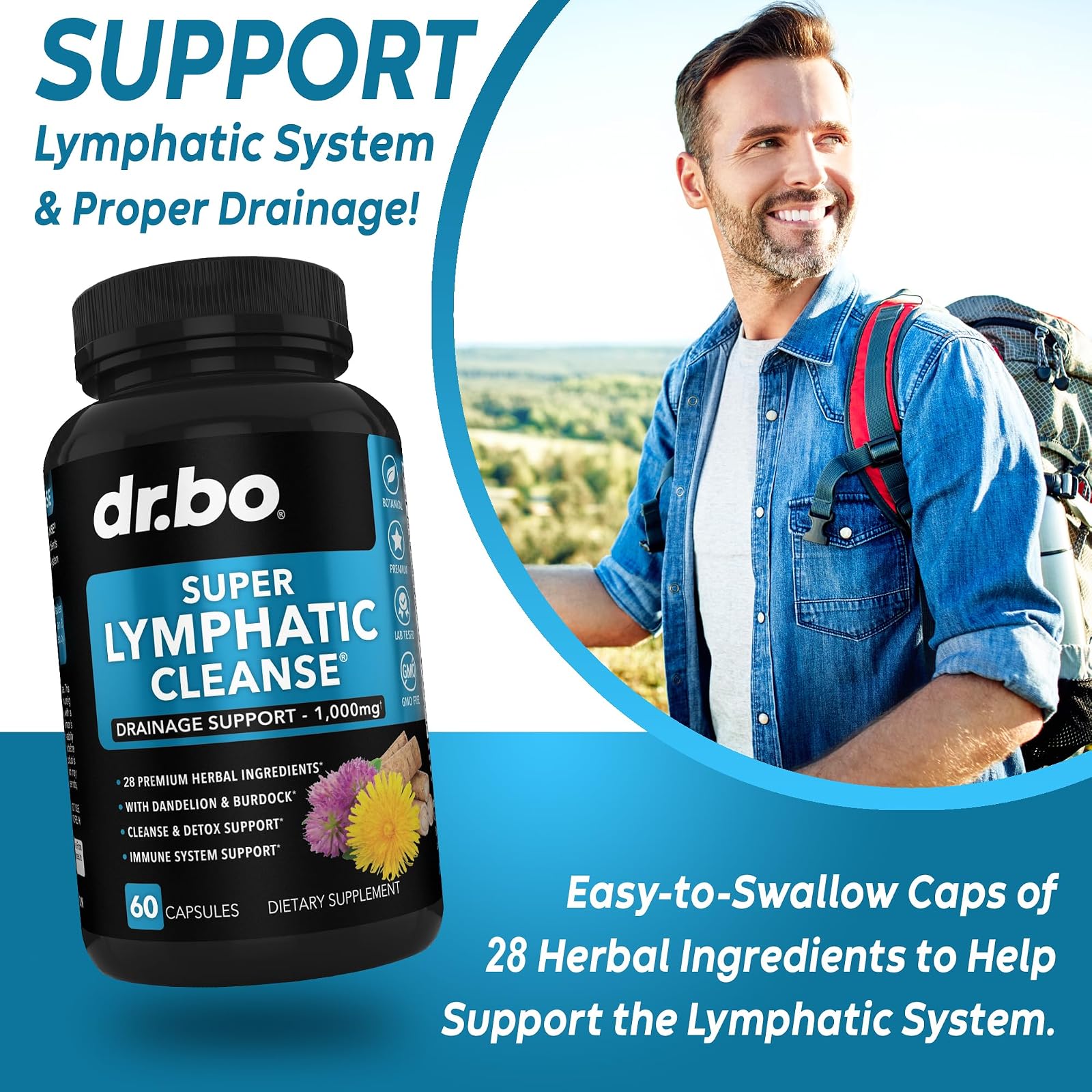 60 capsules for effective detoxification
