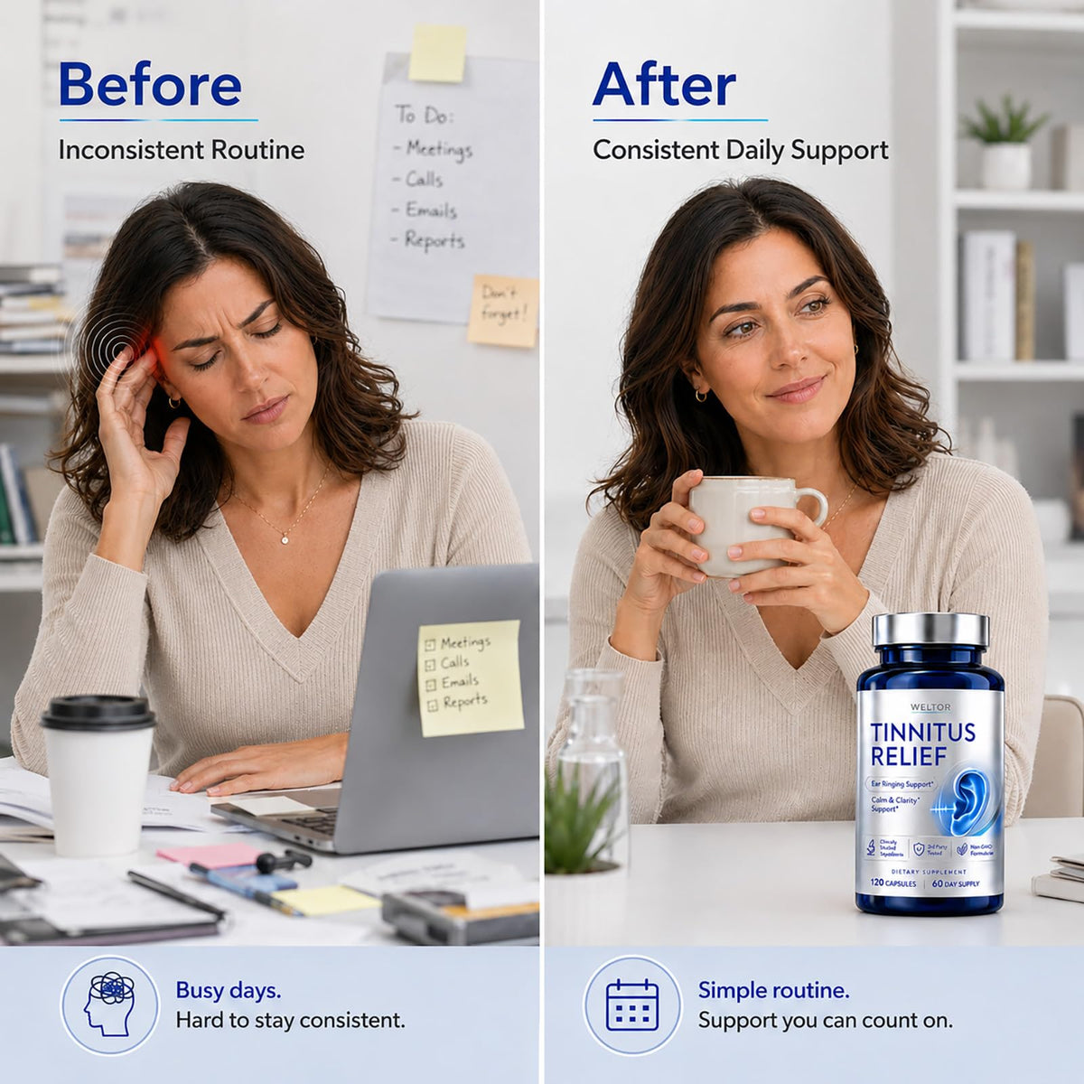 60 capsules for effective tinnitus relief