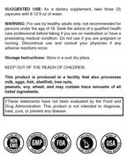 60 capsules for enhanced brain function